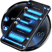 SMS Theme Sphere Blue - black لـ Android - قم بتنزيل تطبيق APK من Uptodown
