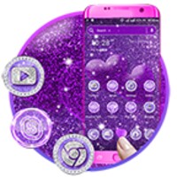 Purple Glitter Launcher Theme for Android - Download the APK from Uptodown