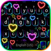 Neon Hearts Keyboard Theme for Android - Download the APK from Uptodown