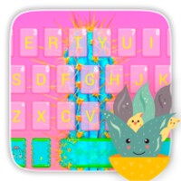 Pink Cartoon Cactus Keyboard Theme for Android - Download the APK from ...