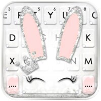 Silver Glitter Bunny Keyboard for Android - Download the APK from Uptodown