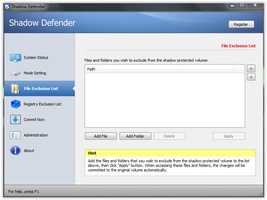 Shadow Defender for Windows - Download it from Uptodown for free