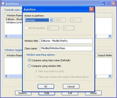 AutoSizer 1.71 검색어: Windows - 다운로드