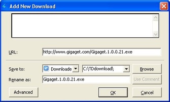 GigaGet 1.0.0.23 for Windows - Download