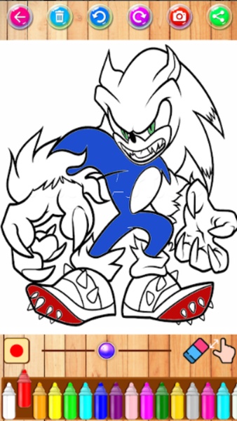 Sonic The Werehog Coloring Pages